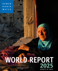 Human Rights Watch: published the World Report 2025 on human rights ...